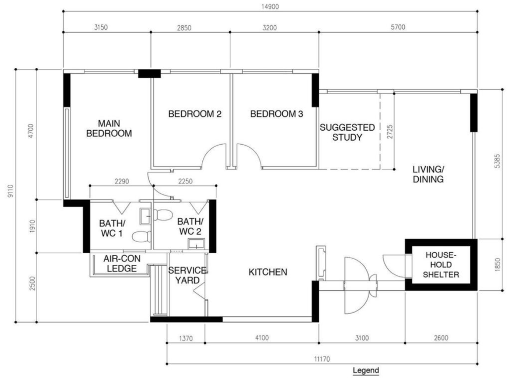 HDB 5 Room Floor Plan Ideas: Optimized Designs for Comfort and Style ...